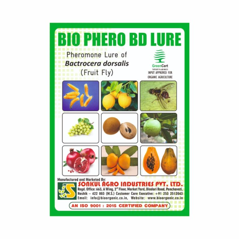 SONKUL AGRO BIO PHERO BD Lure & Glass Trap Bactrocera dorsalis (Fruit ...