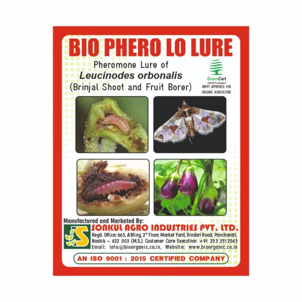 SONKUL AGRO BIO PHERO LO Lure & Delta trap set Leucinodes orbonalis ...